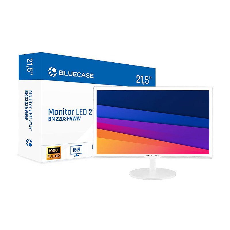 Monitor LED 21,5'' 75Hz Branco - New York Informatica