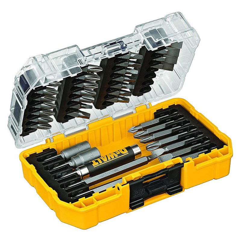 Kit Jogo De Bits E Pontas P/ Parafusar 37 Pcs Dewalt Dw2163 - Japão da ...