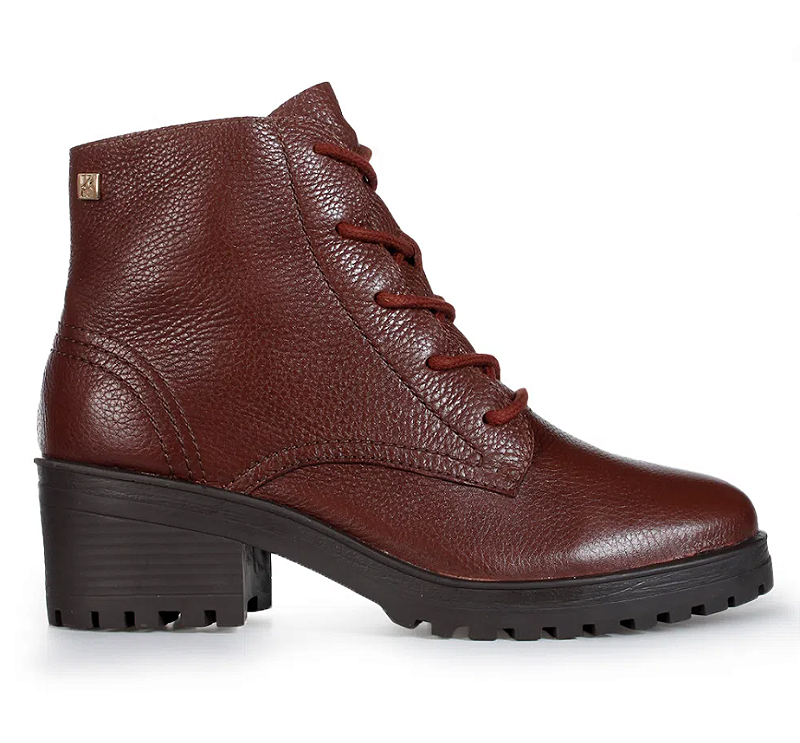 Bota Bottero Ref. 349101 Coturno em Couro Burnish Cor: Wood - Altamir ...