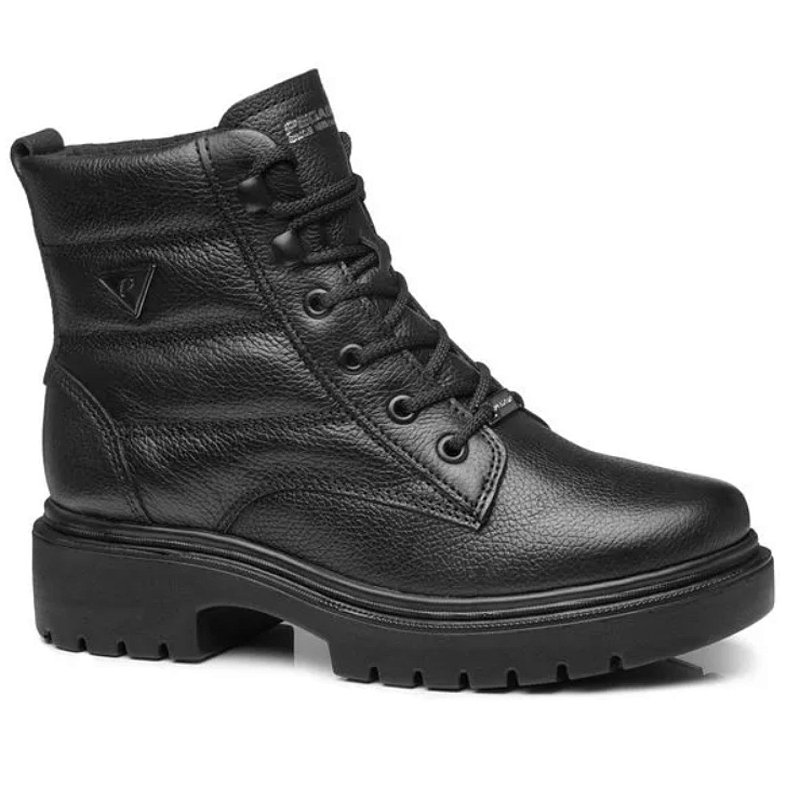 Bota Pegada Feminina Ref. 282402-04 em Couro Burnished Cor: Preto ...