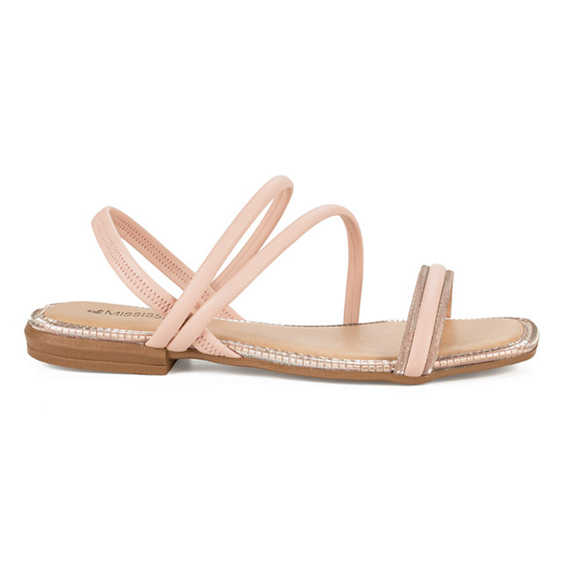 Sandália Mississipi Rasteira Ref. MB043-0004 Horick Rose - Altamir Calçados