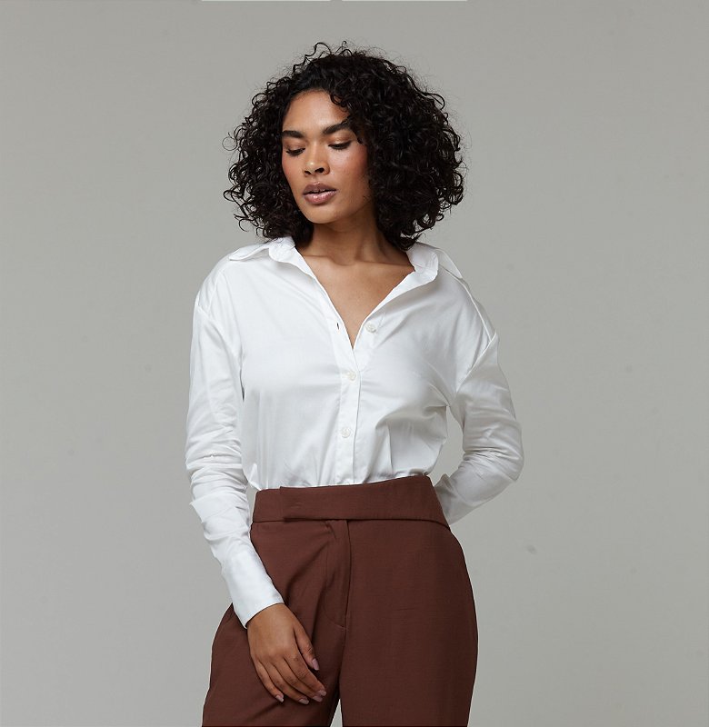 Camisa Sirena Branca - Six Aveh