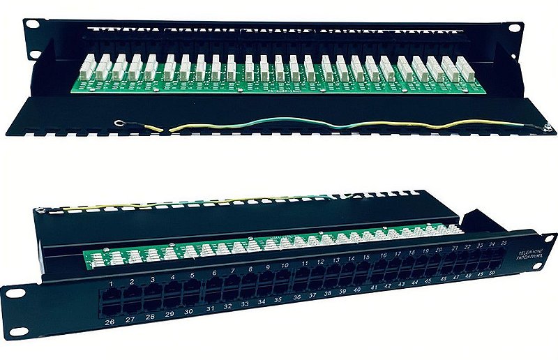 VOICE PANEL 50 PORTAS UTP - Infra Connect Solution
