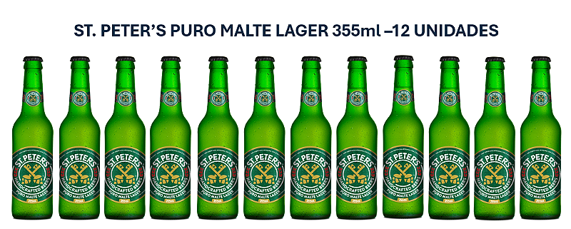 Cerveja St. Peter's Lager Puro Malte 355ml - Cervejaria St. Peter's
