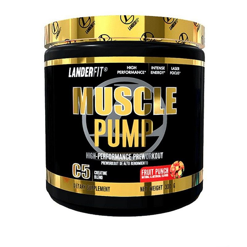 Muscle Pump (30 Doses) Pré Treino Importado - Landerfit - Limão ...