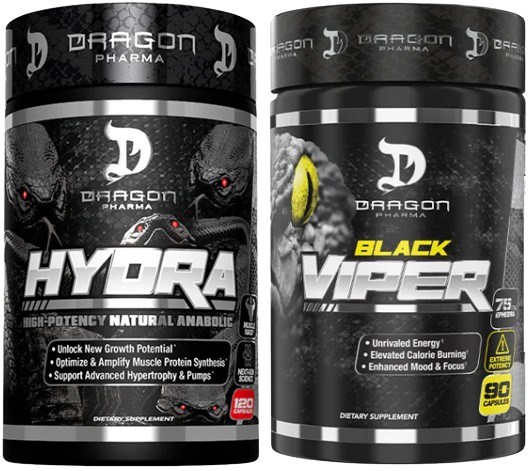 Combo Hydra + Black Viper - Dragon Pharma - Spartacus Importados