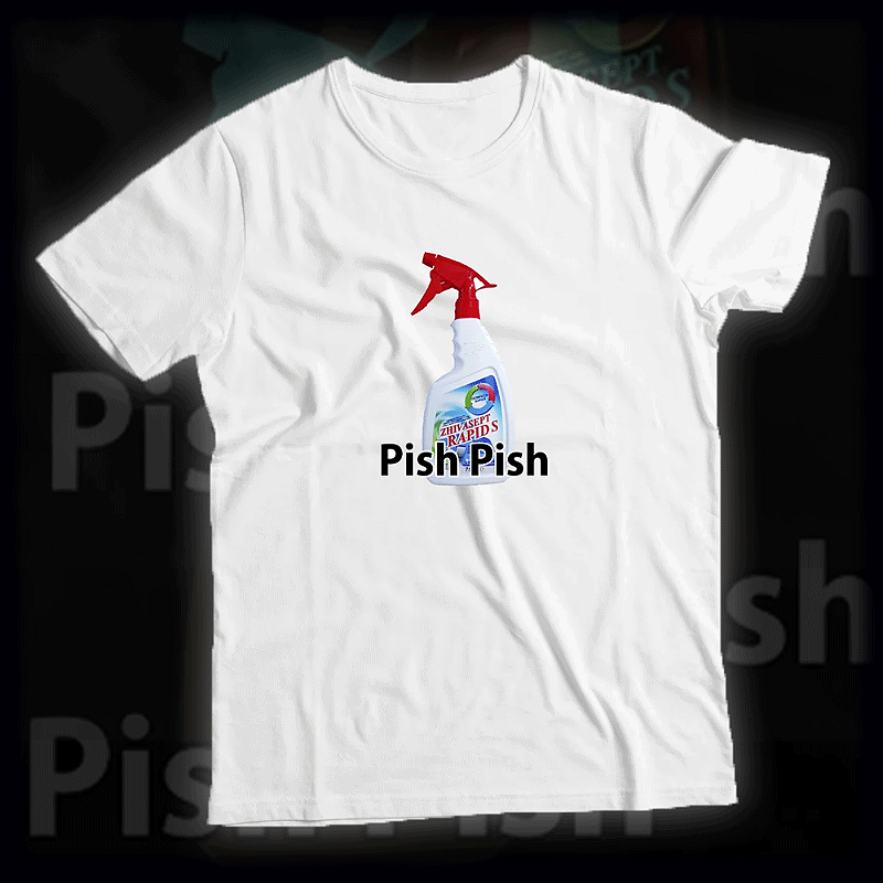 Camisa Meme Pish Pish - Kurtka Black