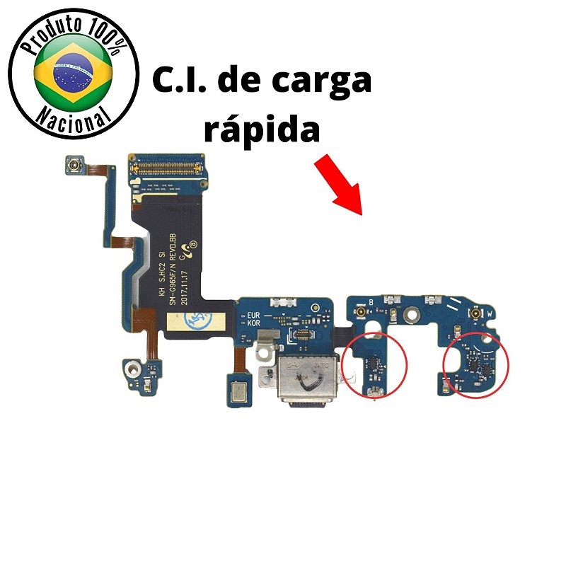 Flex Carga Galaxy S9 Plus (g965) *ORG Nacional* Carregamento Turbo - PK ...