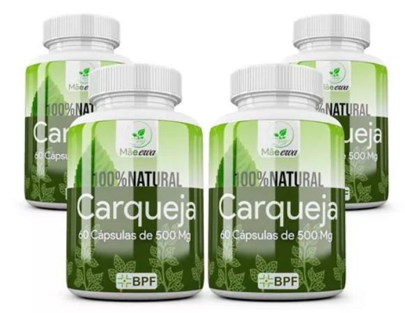 Carqueja 100% Pura E Natural Kit 60 Cápsulas 500 Mg - Guerreiros da Luz