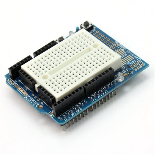 Protoshield para Arduino Uno + Protoboard de 170 Pontos - A2 Robotics - Arduino