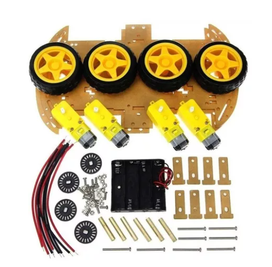 Kit Chassi 4WD Robô Arduino - A2 Robotics - Arduino