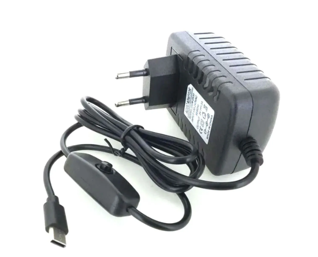 Fonte Raspberry Pi 4 5V 3A com botão liga/desliga Usb Tipo C - A2 ...