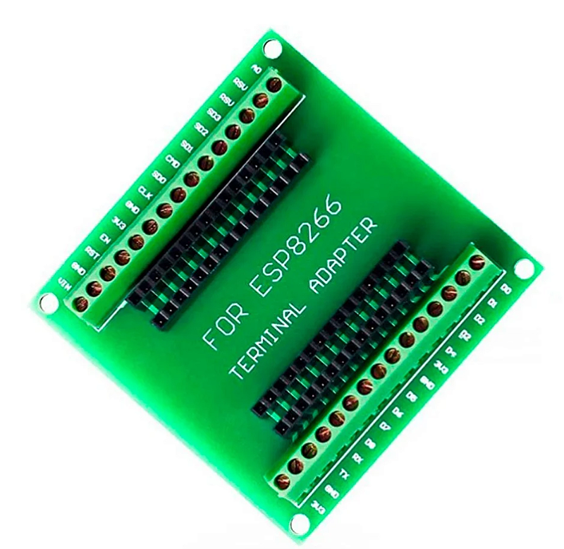 Placa de Expansão para ESP8266 NodeMcu - com Bornes KRE - A2 Robotics - Arduino