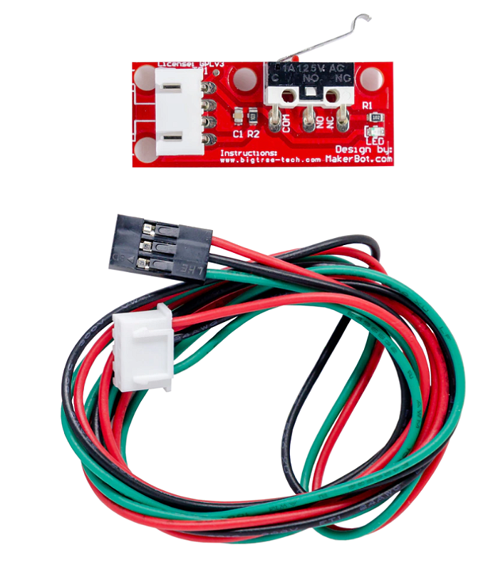 Sensor de Fim de Curso Mecânico Com Plug + Cabo 70cm Para Impressora 3D ...