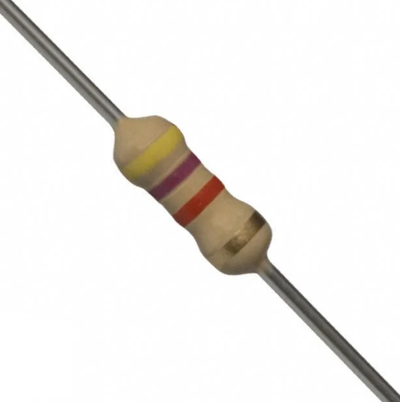 Resistor 4K7 5% (1/4W) - KIT C/ 10 UN - A2 Robotics - Arduino