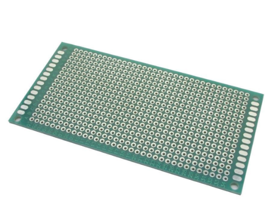 Placa De Circuito Impresso Ilhada De Fibra De Vidro - 05x10 Cm - A2 Robotics - Arduino