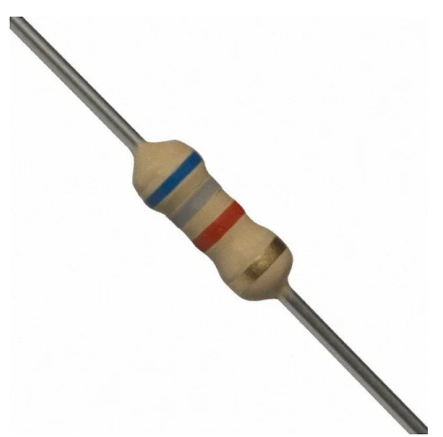Resistor 6K8 5% (1/4W) - KIT C/ 10 UN - A2 Robotics - Arduino