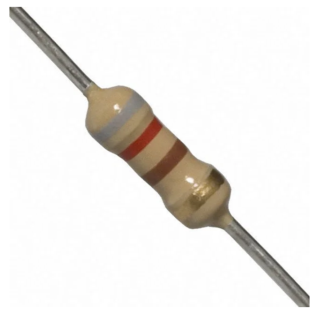 Resistor 820R 5% (1/4W) - A2 Robotics - Arduino