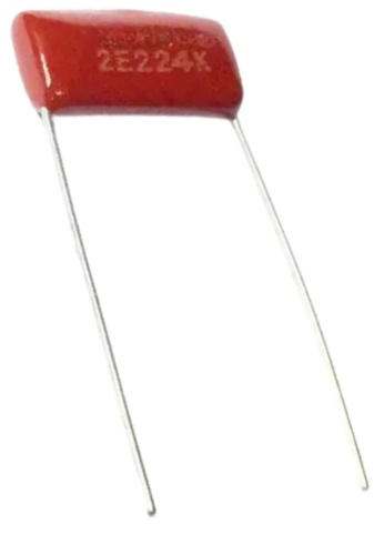 Capacitor Poliester 220k 250V - KIT C/ 10 UN - A2 Robotics - Arduino