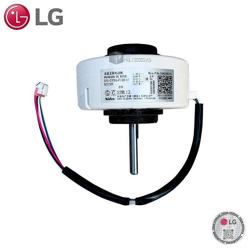 Motor Evaporadora LG Dual Inverter 9000 A 24000btu - Logmulticoisas