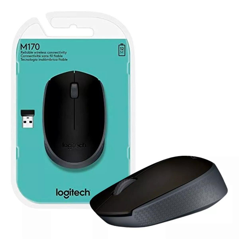 Mouse Sem Fio Logitech M170 Pt - Game e Cia | Informática e Tecnologia ...
