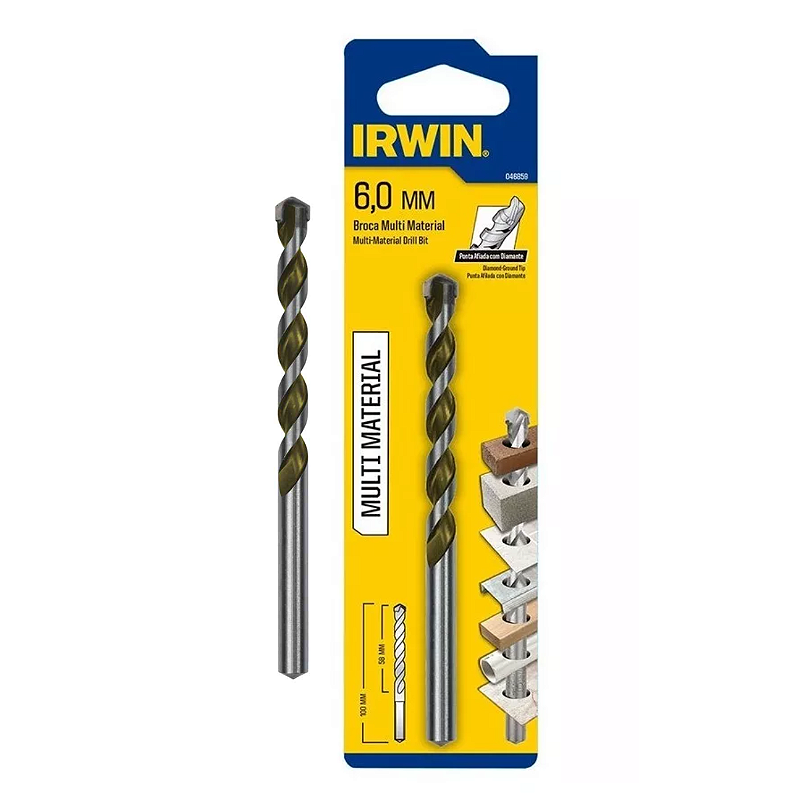 BROCA MULTI - MATERIAL 6MM IRWIN - MEGAFER