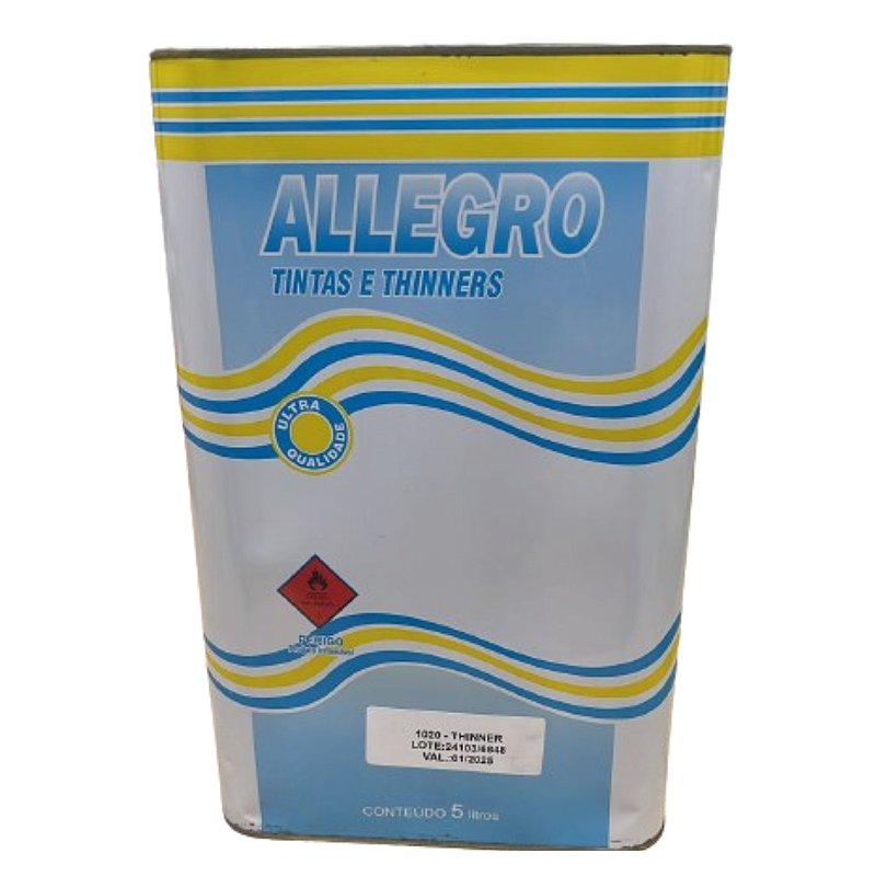 Thinner solvente allegro 5lt - MEGAFER
