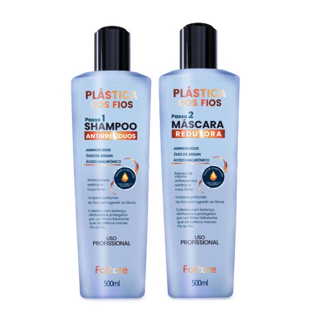 Kit Plástica Redutora dos Fios Fattore 500 ml - Montreal Distribuidora