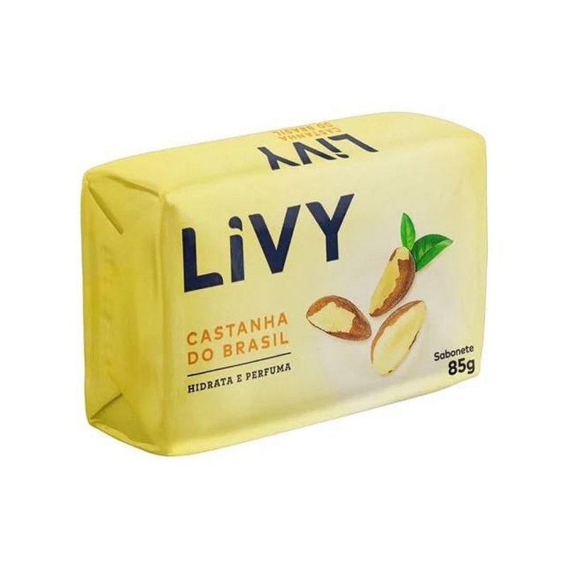 Sabonete em Barra Livy Castanha Do Brasil 85g - Montreal Distribuidora