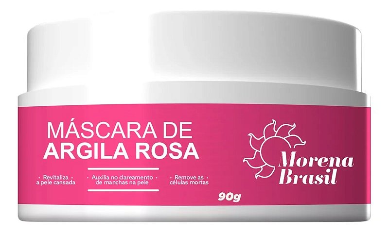 Máscara De Argila Rosa - Morena Brasil - Loja da Micro e Cílios