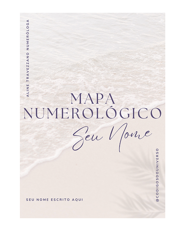 Mapa Numerológico Completo l Numerologia Cabalística - Códigos do ...