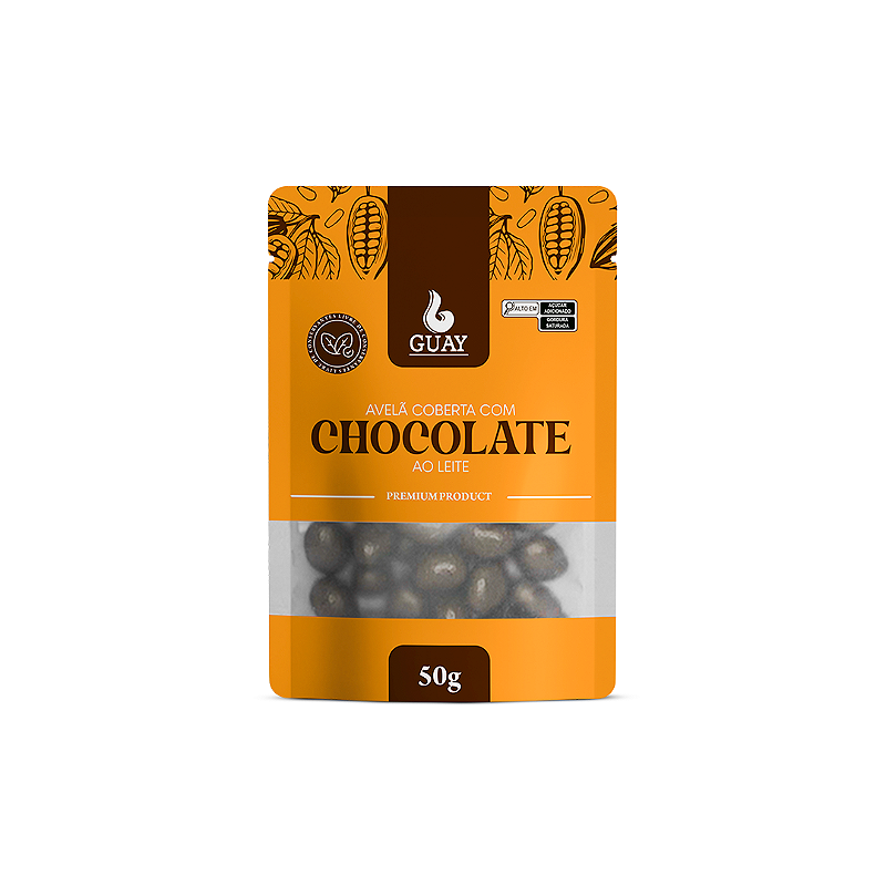 Drageado de avelã com chocolate ao leite 50g - Empório Guay - Delícias ...
