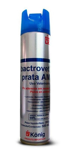 Bactrovet Spray Prata 500 mL - Konig - KV Medical Produtos Hospitalares ...