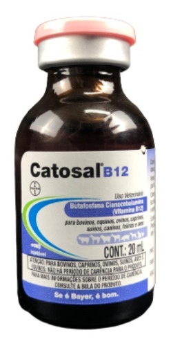 Catosal B12 20 mL - Bayer - KV Medical Produtos Hospitalares e Veterinários