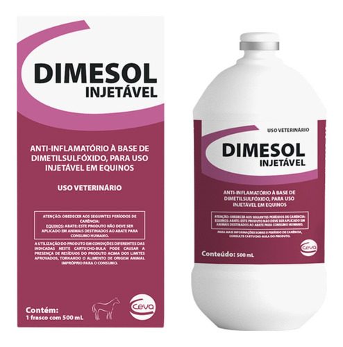 Dimesol 500 mL - Ceva - KV Medical Produtos Hospitalares e Veterinários