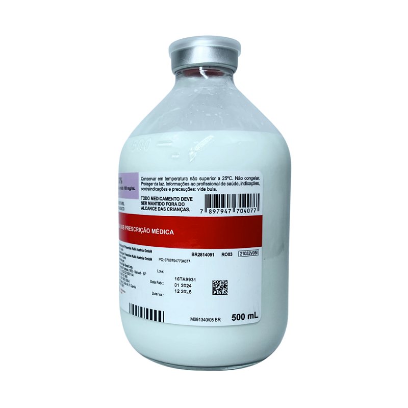 Lipovenos MCT 20% 500 mL - Fresenius Kabi - KV Medical Produtos Hospitalares e Veterinários