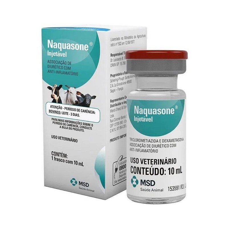 Naquasone 10 mL - MSD - KV Medical Produtos Hospitalares e Veterinários