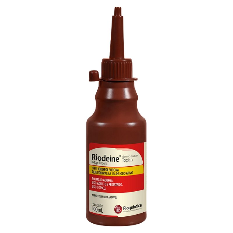 Riodeine Dermo Suave Tópico 100 mL - Rioquímica - KV Medical Produtos ...