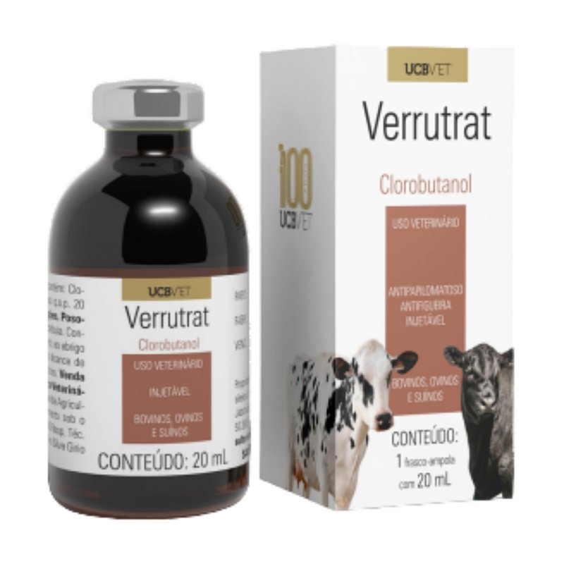 Verrutrat 20 mL - UCBVet - KV Medical Produtos Hospitalares e Veterinários