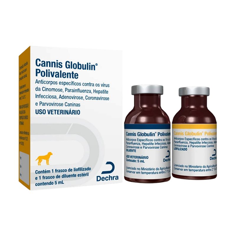 Cannis Globulin Polivalente - Dechra - KV Medical Produtos Hospitalares ...