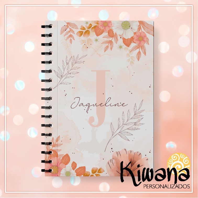 AGENDA COLEÇÃO FLOR CAPA 3 - kiwana personalizados