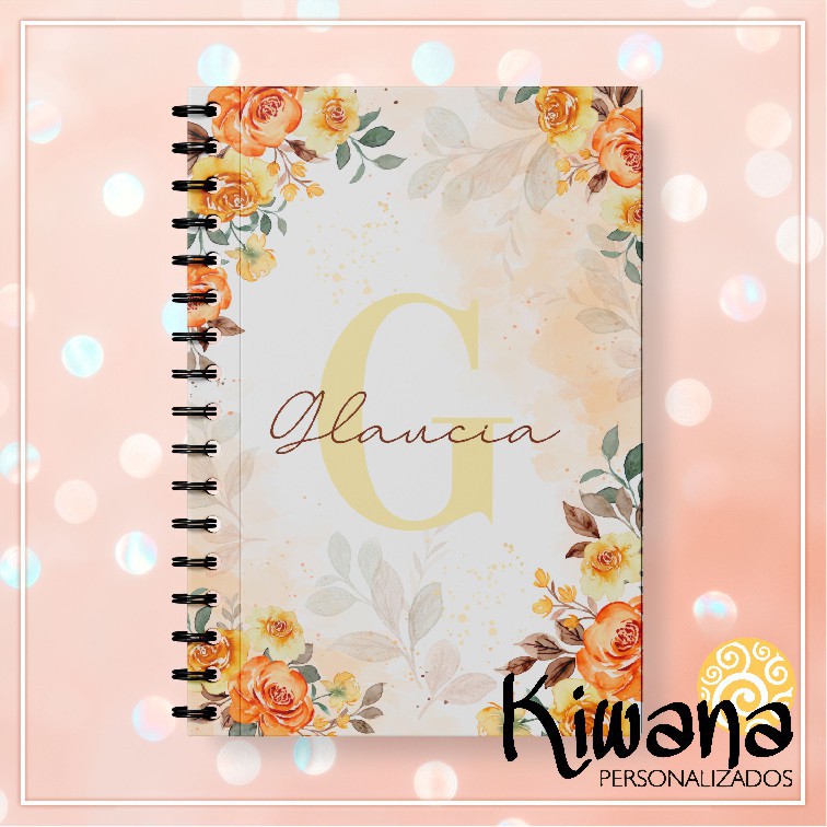 AGENDA COLEÇÃO FLOR CAPA 4 - kiwana personalizados