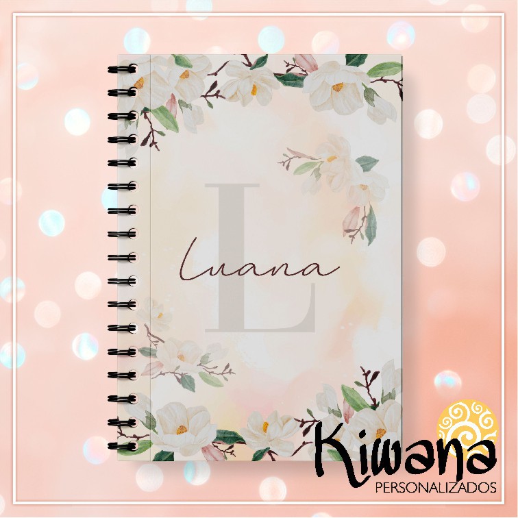 AGENDA COLEÇÃO FLOR CAPA 24 - kiwana personalizados