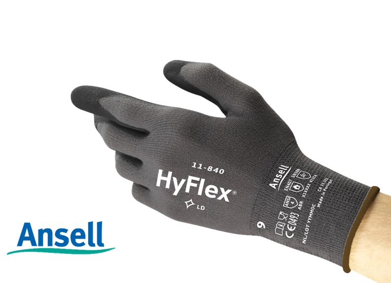 Luva HyFlex 11-840 CA33392 Ansell banho Nitrílico (CA 33392) - Original EPI
