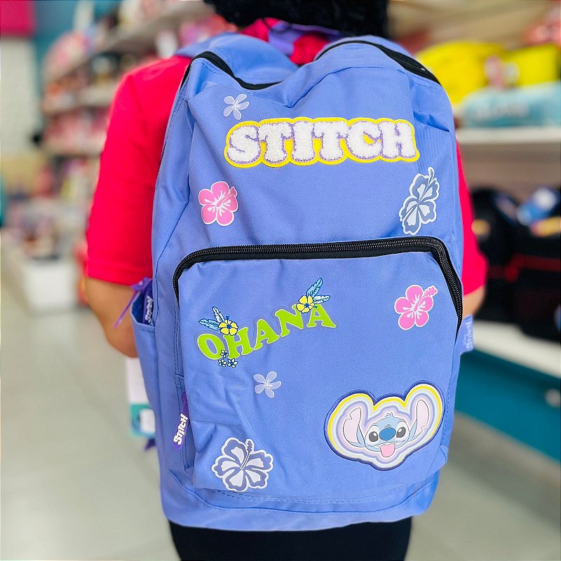 Mochila Escolar Infantil Stitch Disney - Um pedacinho da Disney