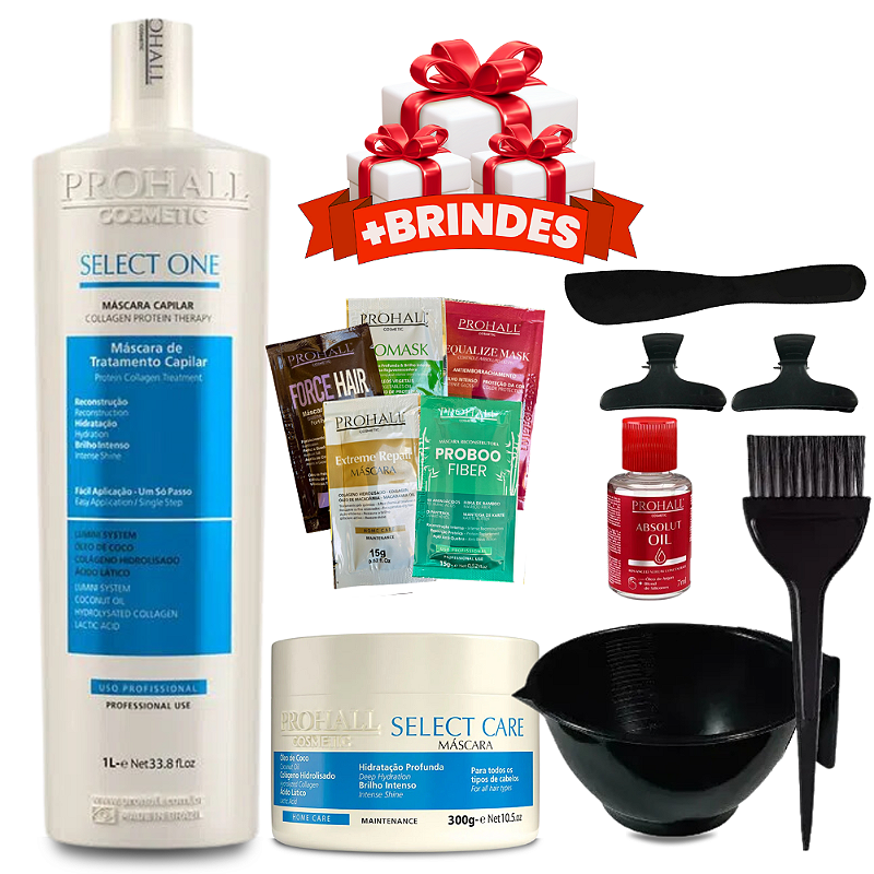 Prohall Select One Progressiva Sem Formol Máscara Select Care - Amor ...