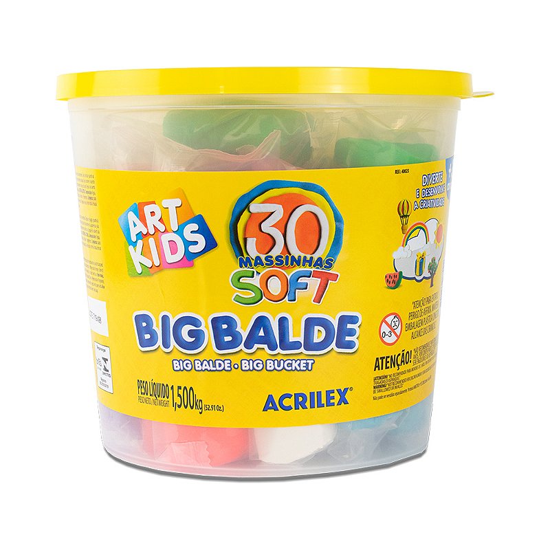 Big Balde Massinha Soft - 1,5kg - Baruk Batuk | A Sua Loja de ...