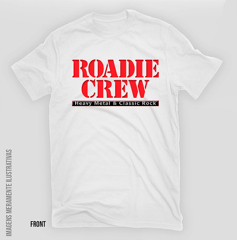 Camiseta Roadie Crew branca - Roadie Crew Shop