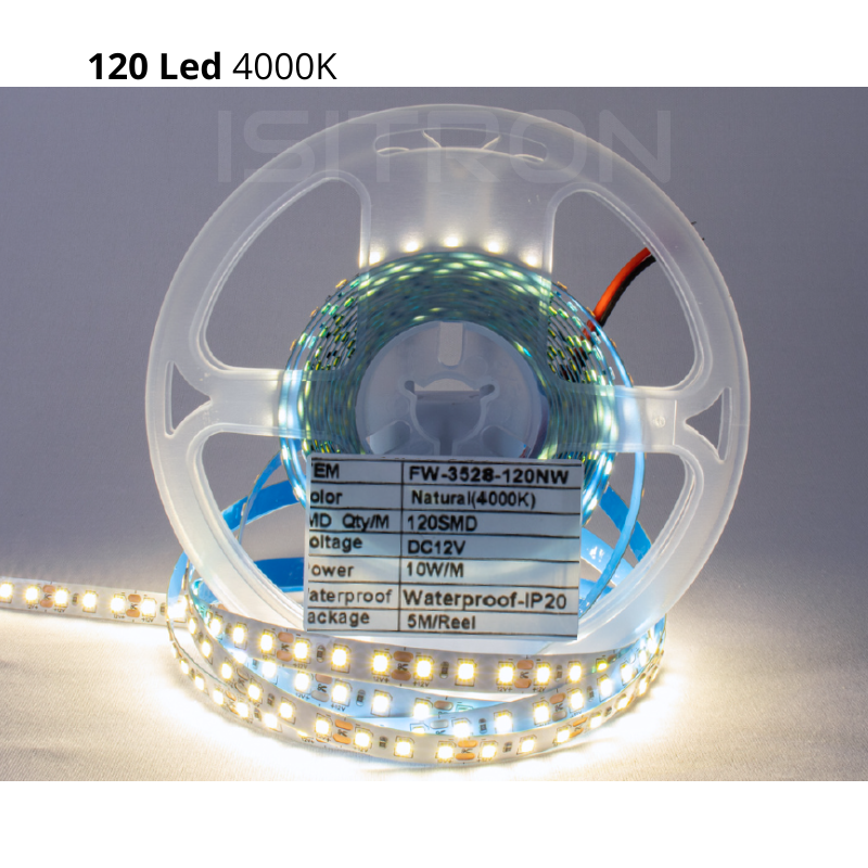 Fita 120 Led Branco Neutro 4000k Dupla Face IP20 Sem Silicone 5 Metros ...