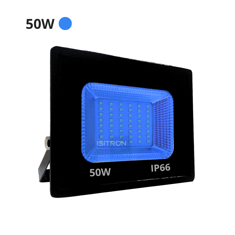 Refletor LED 50W SMD IP66 Azul - isitron.com.br